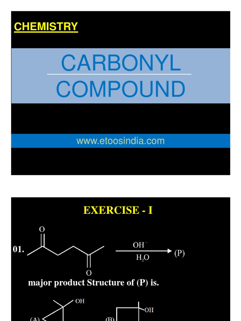 Carbonyl Compound | PDF | Aldehyde | Alcohol