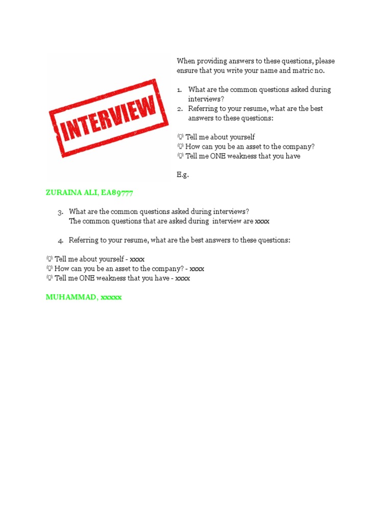 Common Questions During Interview | PDF | Databases | Software