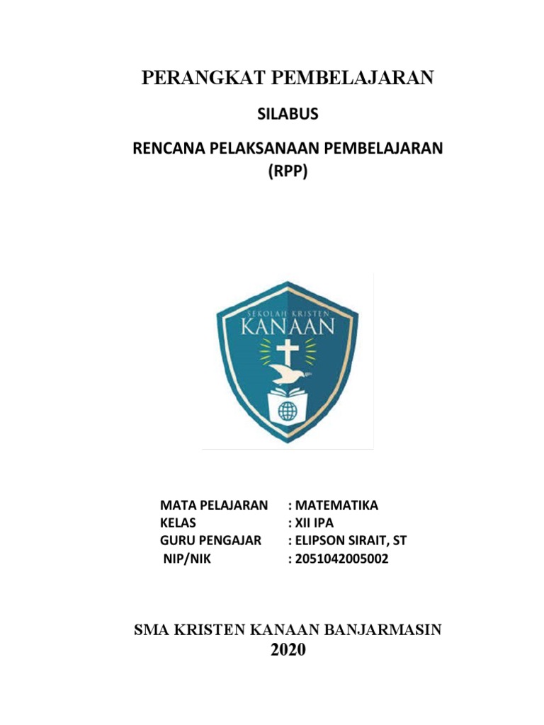 Cover Silabus Dan RPP | PDF