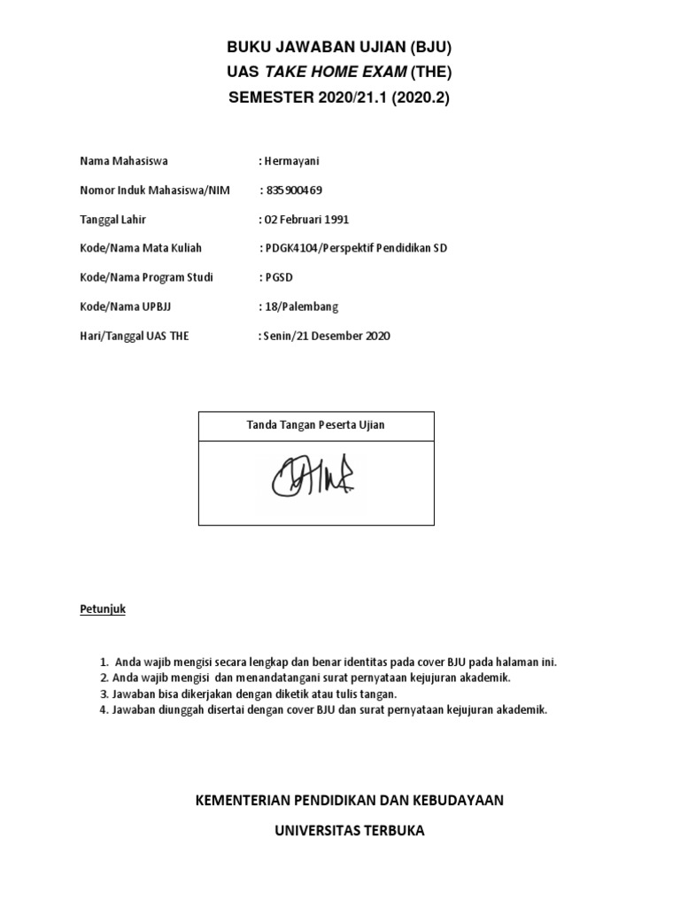 Bju The PDGK4104. Hermayani | PDF