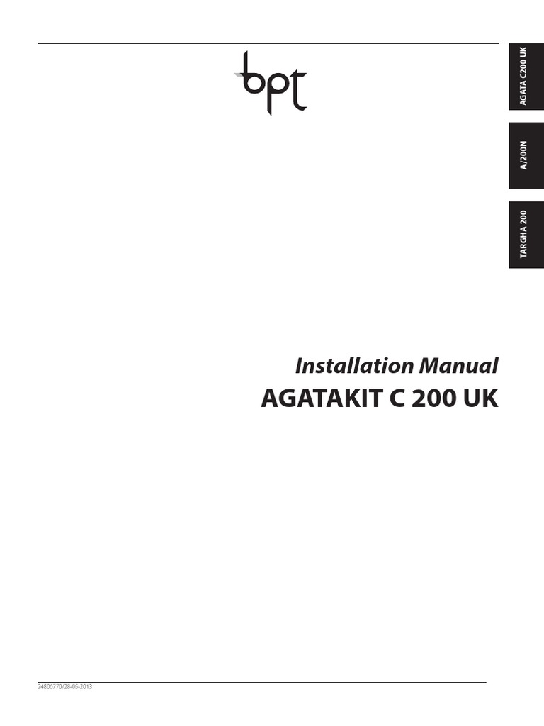 BPT Targha Instalation Manual | PDF | Power Supply | Relay