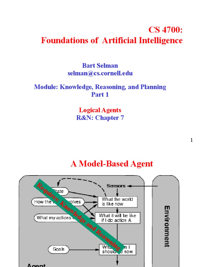 CS 4700: Foundations of Artificial Intelligence | PDF | Knowledge ...
