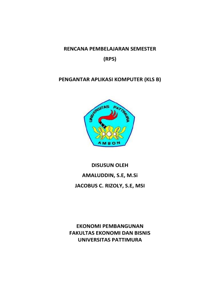 RPS Aplikom1 | PDF | Teknologi & Rekayasa