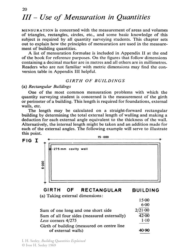 III-Use of Mensuration in Quantities | PDF | Length | Rectangle