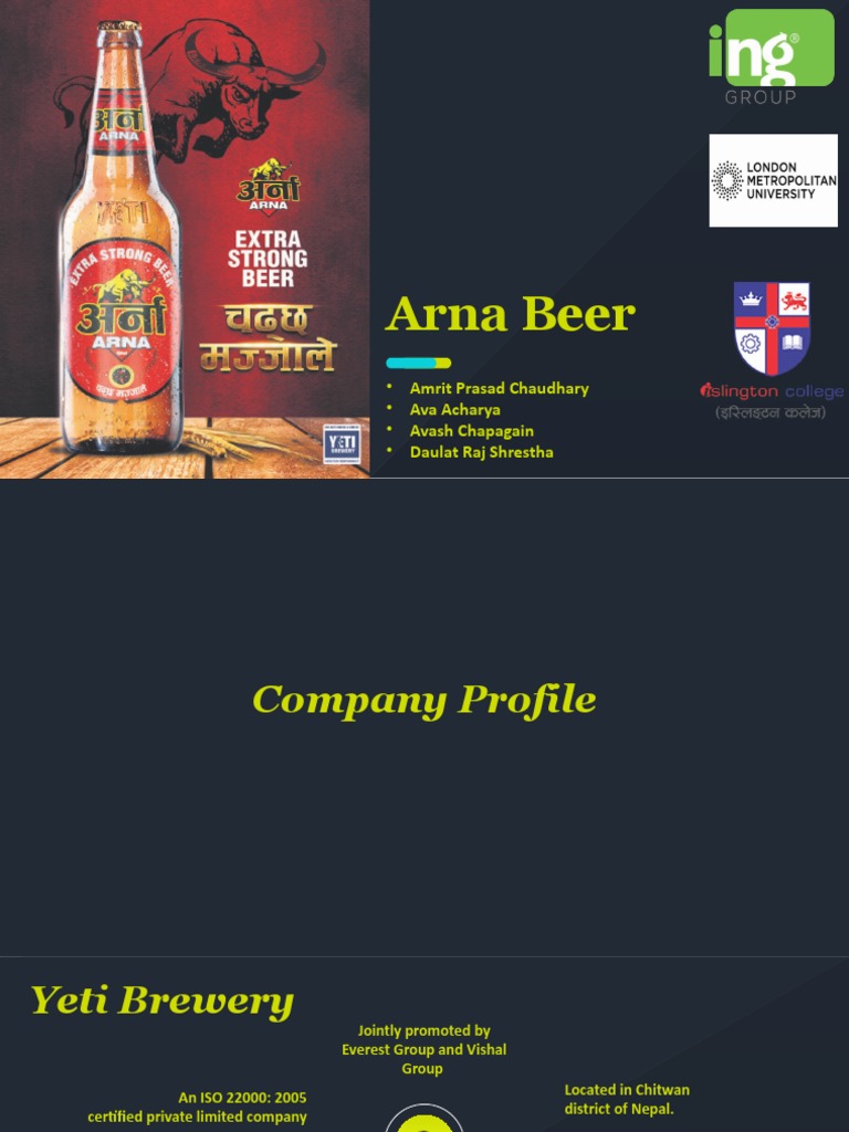 Arna Beer: Market Insights and Branding | PDF | Beer | Brand