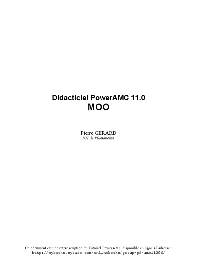 Tuto Amc Moo | PDF | Cas d'utilisation | Java (Langage de programmation)