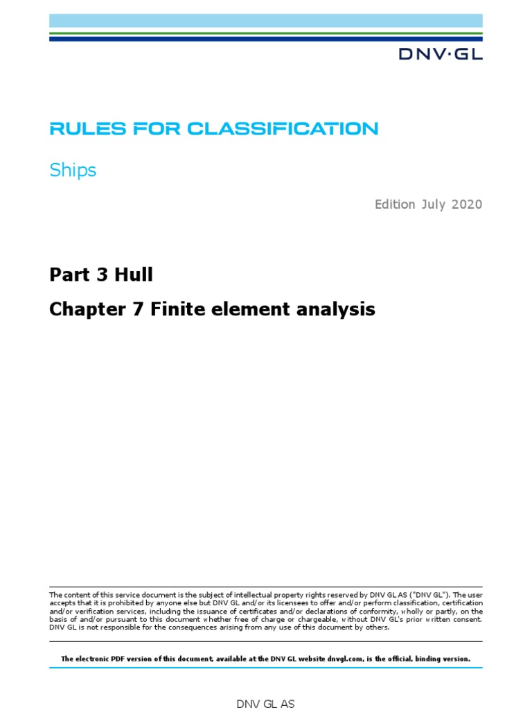 Rules For Classification: Ships | PDF | Strength Of Materials | Finite ...