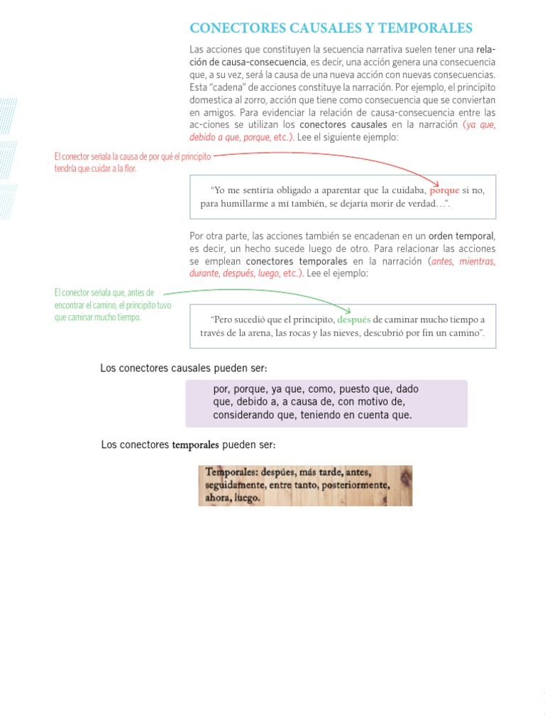 Conectores Causales y Temporales | PDF