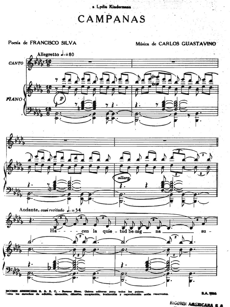 Guastavino - Campanas | PDF