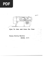 Manual 9410 Singer | PDF | Sewing Machine | Seam (Sewing)