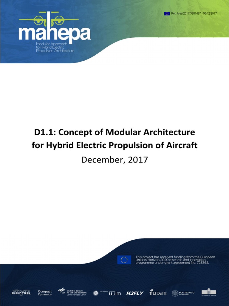 D1.1 Concept of Modular Architecture Fro Hybrid Electric Propulsion of ...