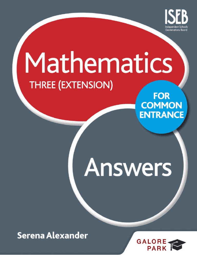 Mathematics Three (Extension) ANSWERS | PDF