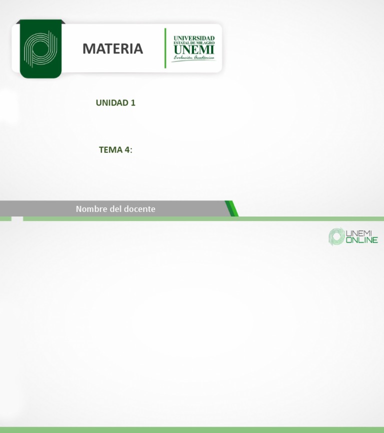 FR0045 Plantilla UNEMI ONLINE - en Blanco | PDF
