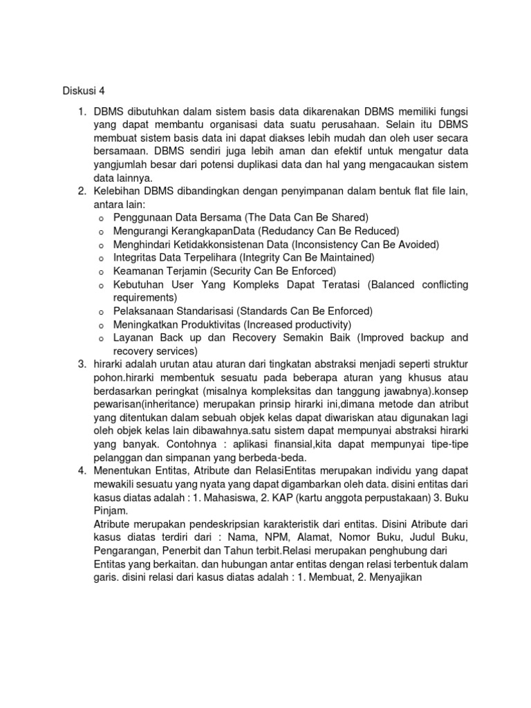 Diskusi 4 SIA - Nanda Cahyo Kuncoro | PDF | Komputer