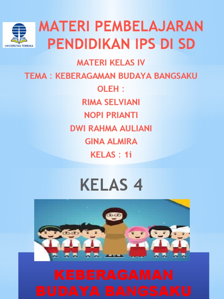 KELAS 4 - Keberagaman Budaya Bangsaku | PDF