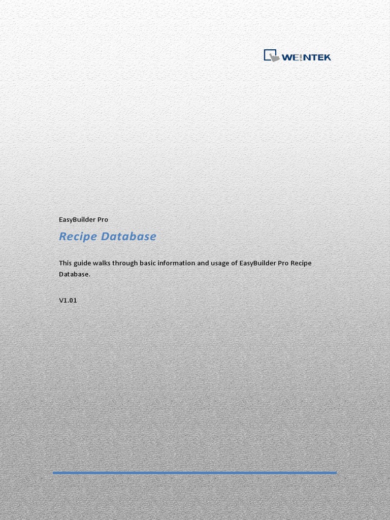 Recipe Database UserManual en | PDF | Sql | Databases