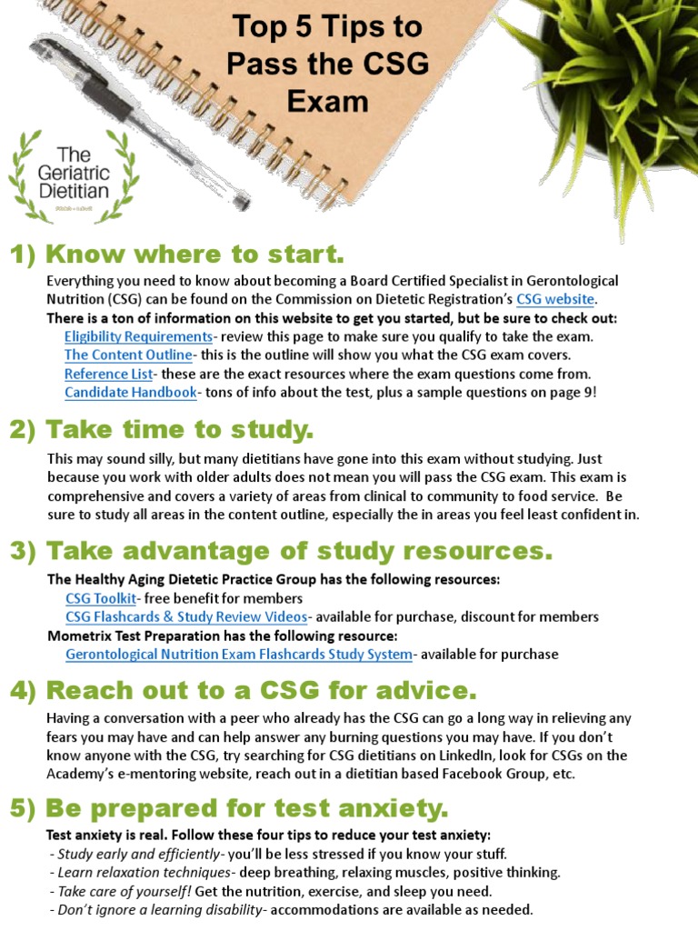 1) Know Where To Start.: CSG Website Eligibility Requirements The ...