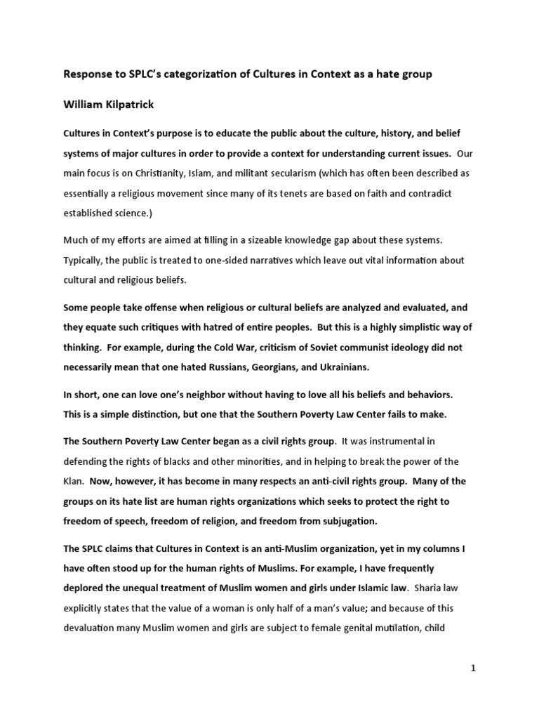 Response To Evan Dean-NBC-2 | PDF | Islamophobia | Discrimination ...