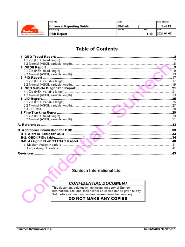 Universal Reporting Guide OBD - 110 | PDF | Biofuel | Hybrid Vehicle