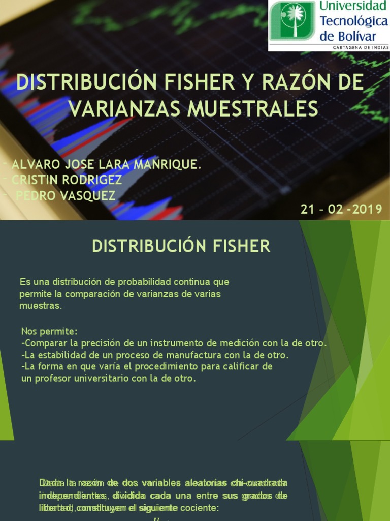 Distribución Fisher y Razón de Varianzas Muestrales | PDF | Variable ...