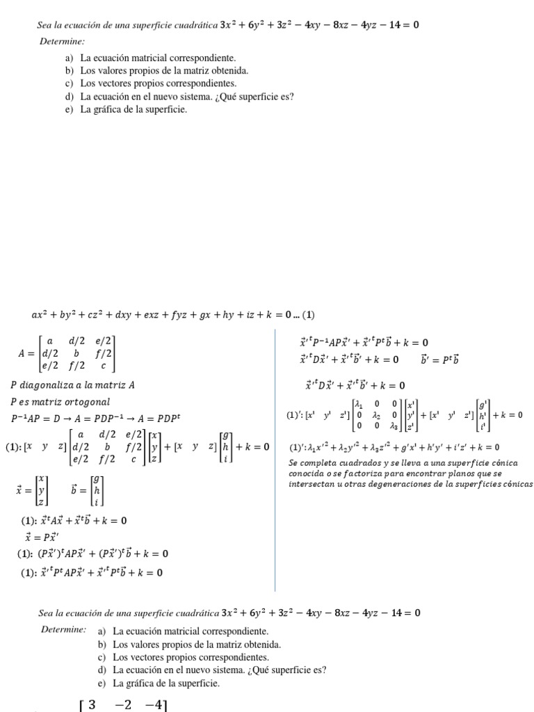 09.2.9.1 Ejercicios Diagonalización de R3 02 Profesor | PDF | Valores ...