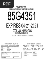 Temporary License Plate Receipt Template | PDF | Land Transport ...