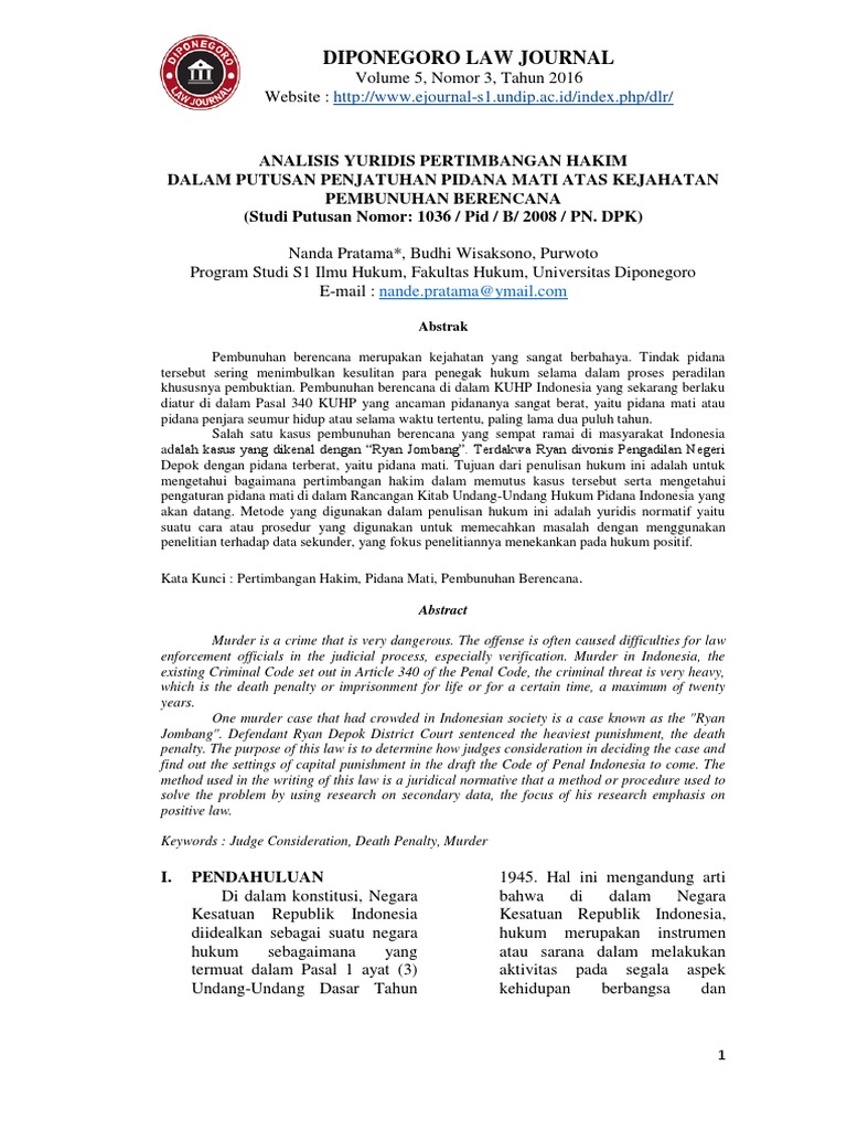 Kasus Ryan UNDIP | PDF