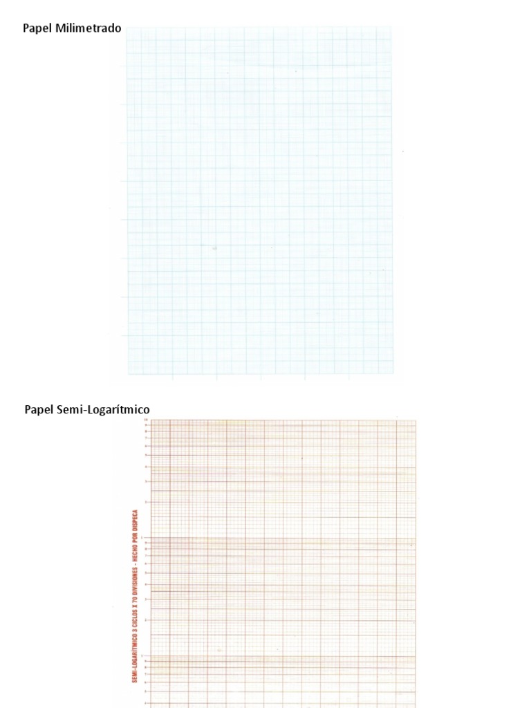 Modelo De Papel Milimetrico Logaritmico