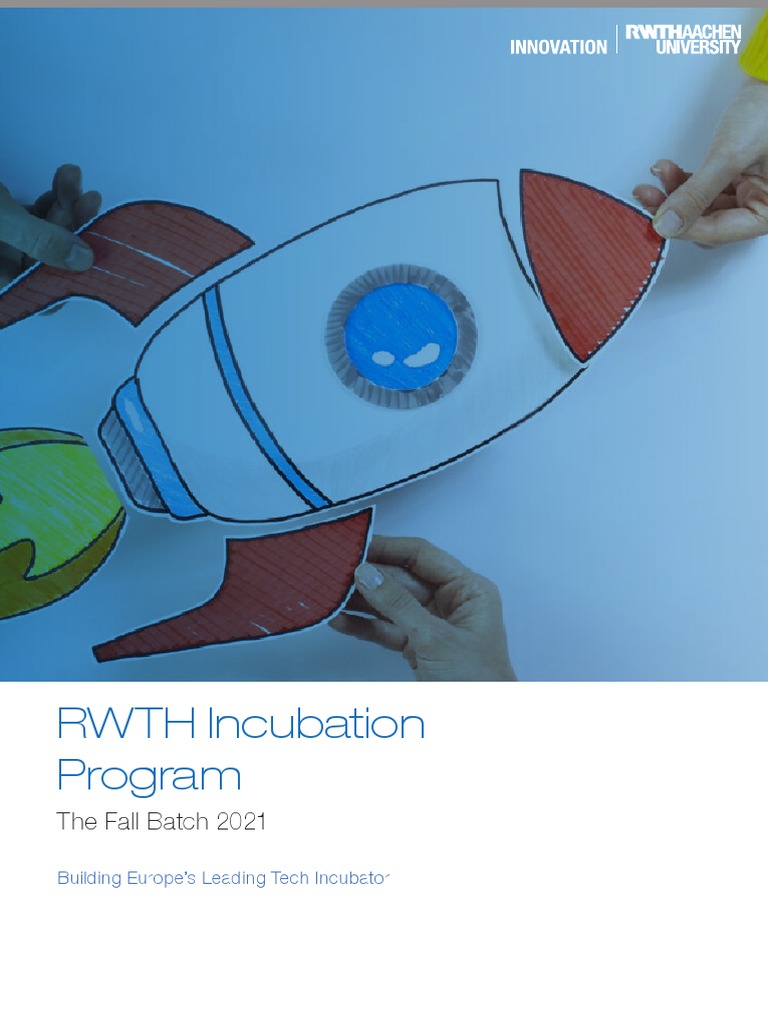 RWTH Deep-Tech Incubation Program 2021 | PDF | Startup Company | Small ...