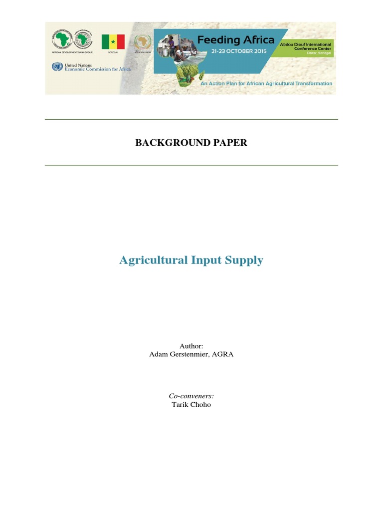 Agricultural Input Supply | PDF | Fertilizer | Agriculture