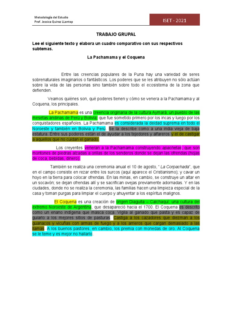 Trabajo Grupal - Cuadro Comparativo | PDF Trabajo Grupal - Cuadro Comparativo | PDF