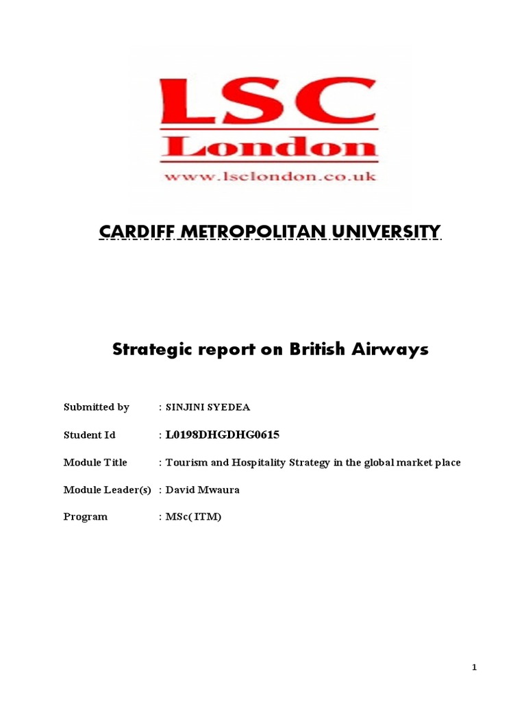 Strategic Management of British Airways | PDF | Airlines | Strategic ...