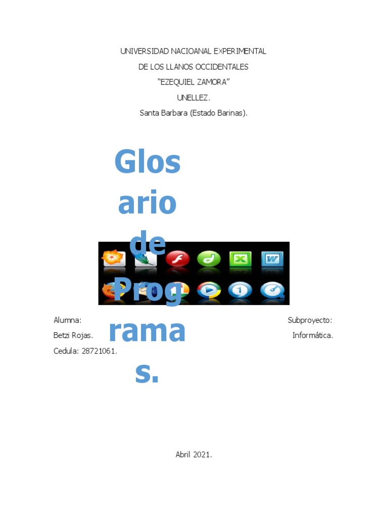 Modulo 1 Informatica | PDF | Software de la aplicacion | Programa de computadora