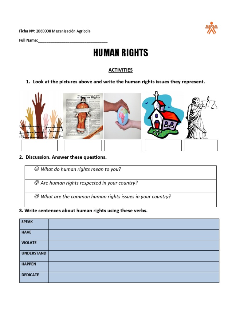 Human Rights Activities for Students | PDF | Politics | Science ...