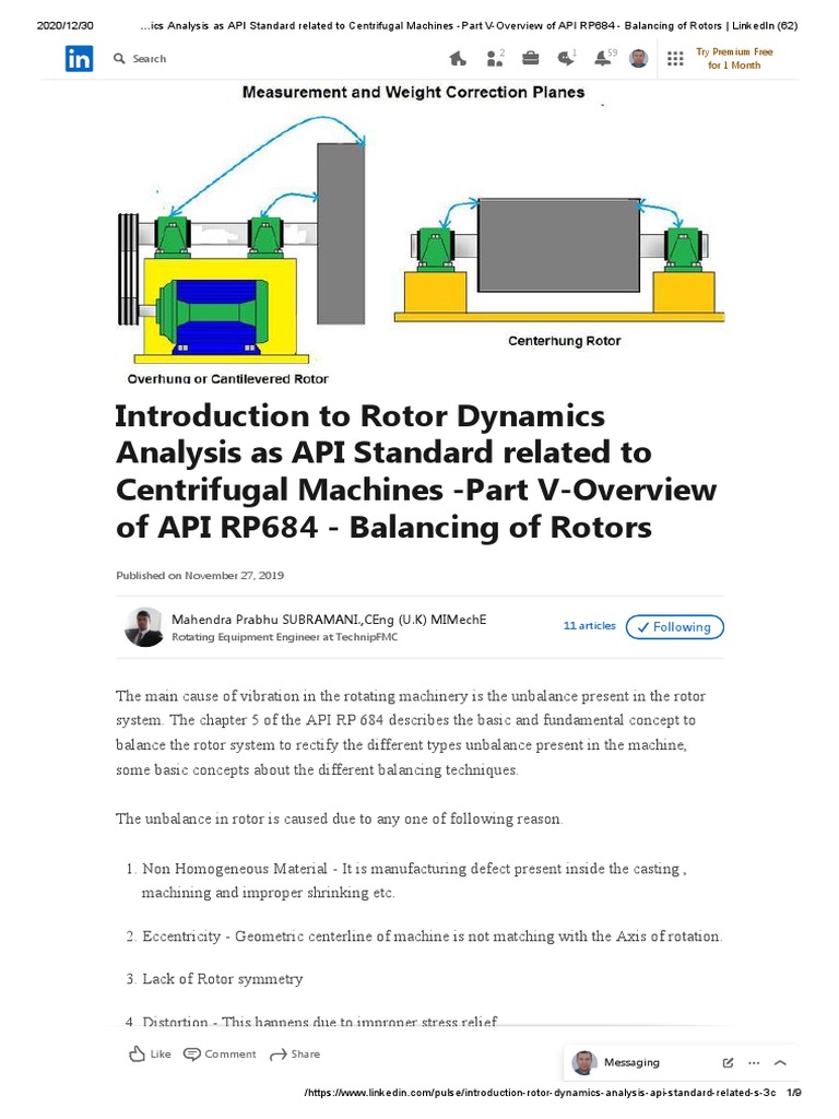Introduction To Rotor Dynamics Analysis As API Standard Related To ...