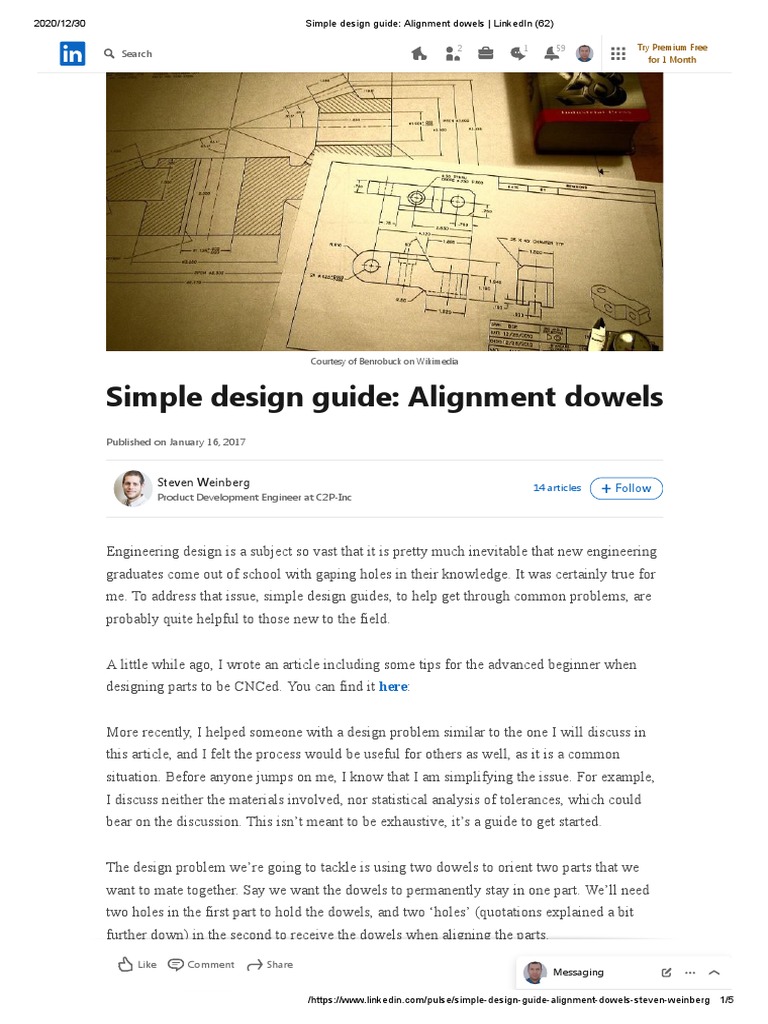 Simple Design Guide - Alignment Dowels - LinkedIn | PDF