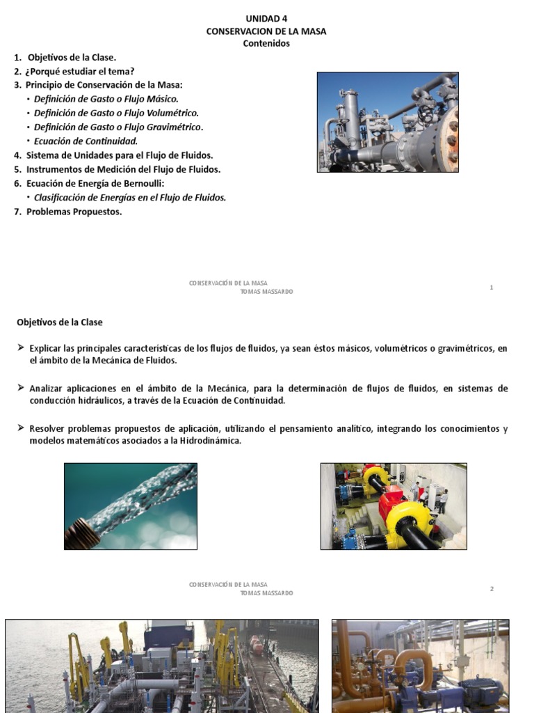 4 Conservación de La Masa | PDF | Impulso | Masa