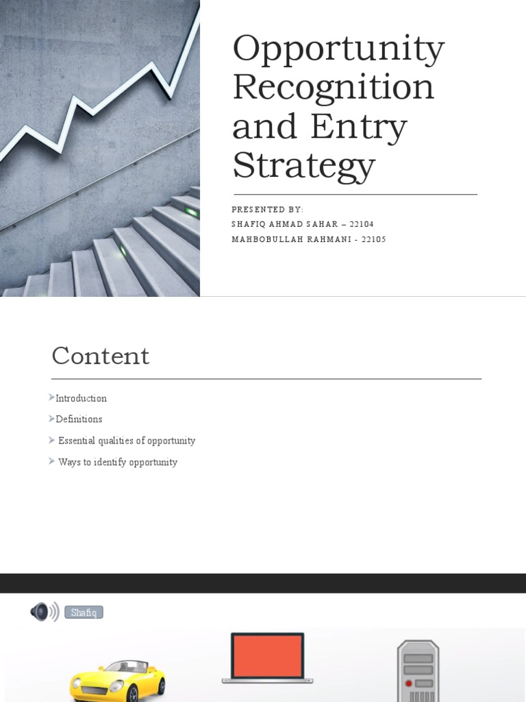 Opportunity Recognition and Entry Strategy | PDF | Entrepreneurship ...