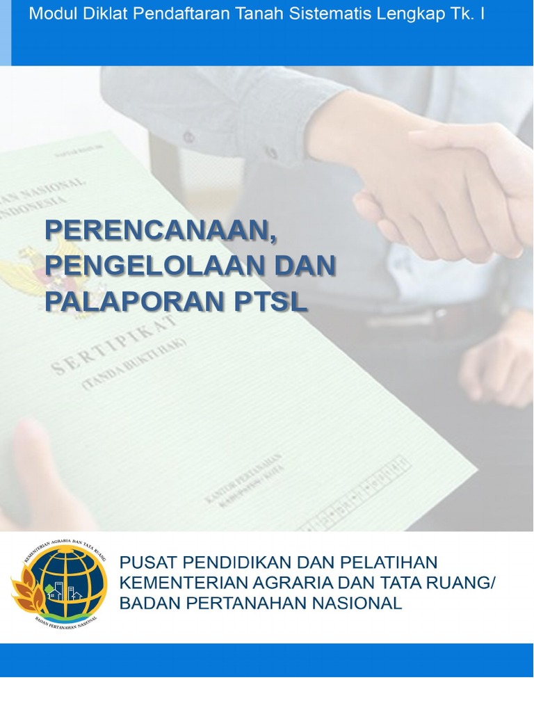Perencanaan, Pengelolaan Dan Pelaporan PTSL | PDF