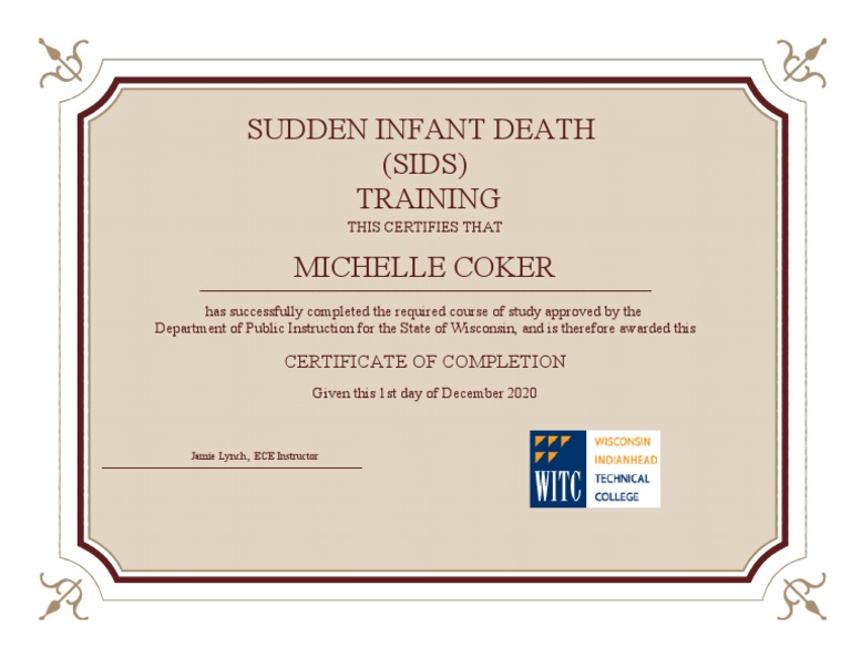 Sids Certificate 2 | PDF