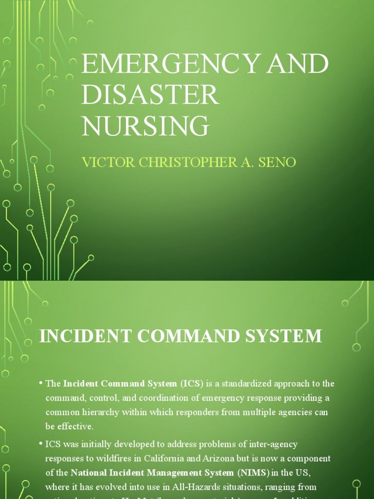 Emergency and Disaster Nursing | PDF | Incident Command System ...