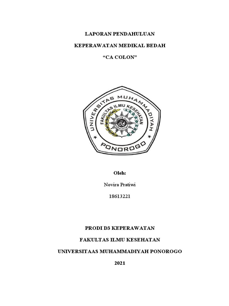 LP CA COLON Novira Pratiwi | PDF