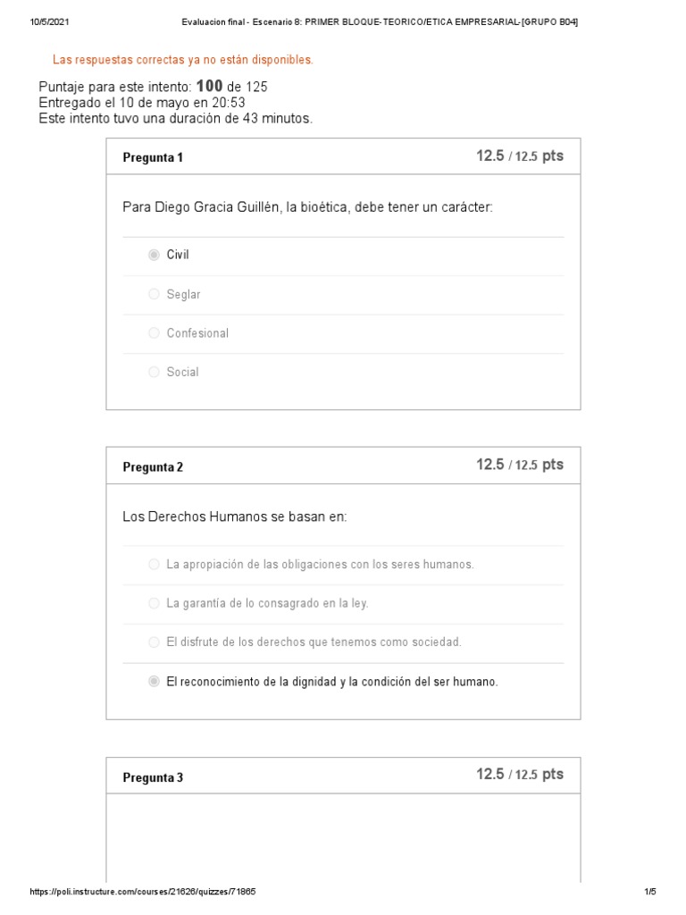 Evaluacion Final - Escenario 8 - Primer Bloque-Teorico - Etica Empresarial - (Grupo b04) | PDF ...