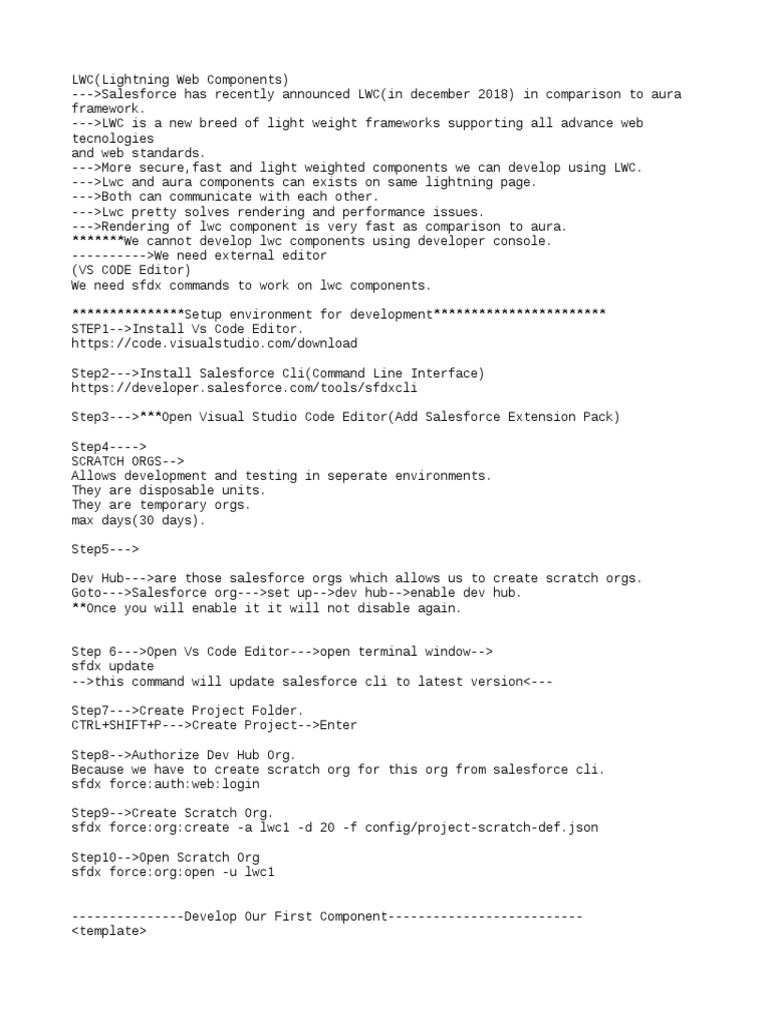 LWC Basics | PDF | Command Line Interface | Information Technology Management