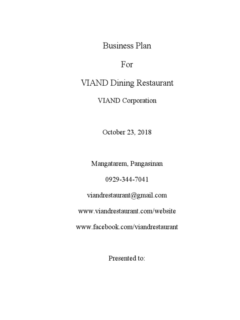 Viand Business Plan Grade 12 Abm B | PDF | Non Disclosure Agreement ...