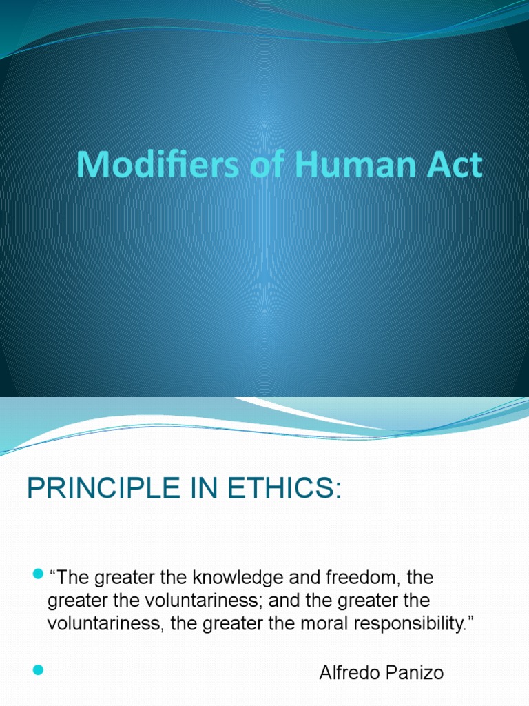 M6 Modifiers of Human Act | PDF | Emotions | Violence