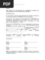 Formato Carta de Alquiler de Casa PDF | PDF