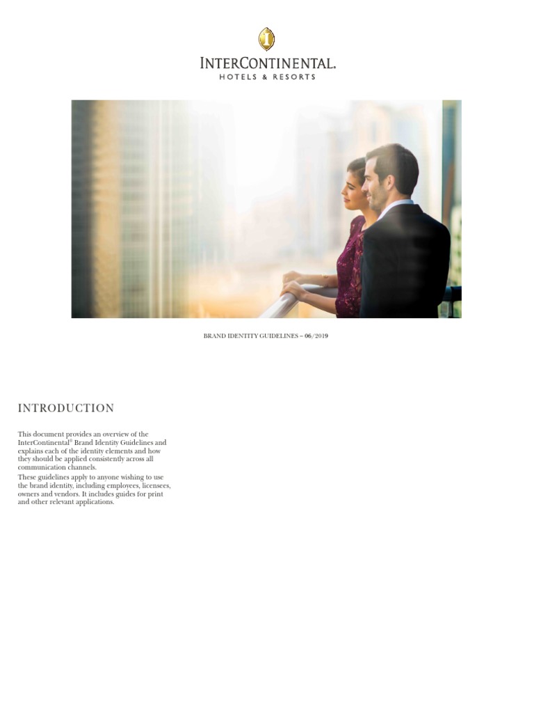 Intercontinental Brand Identity Guidelines | PDF | Logos | Typography