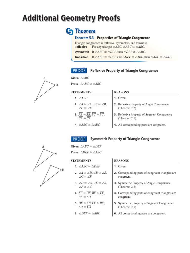 Additional Geometry Proofs: Theorem | PDF | Triangle | Area