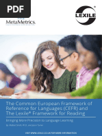 Lexile & CEFR Guide for EFL/ESL Teachers | PDF